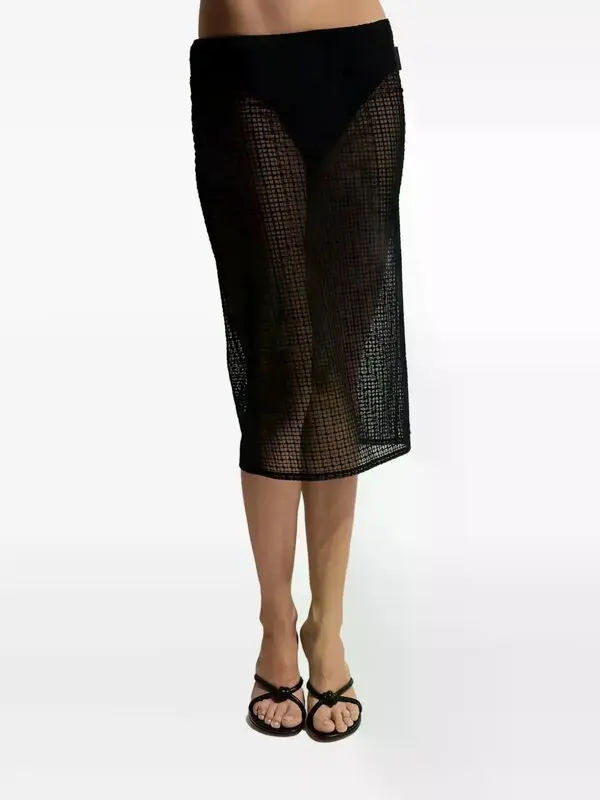 COURREGES Laced Midi Skirt