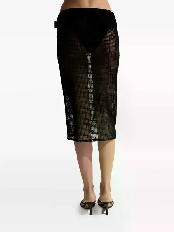 COURREGES Laced Midi Skirt