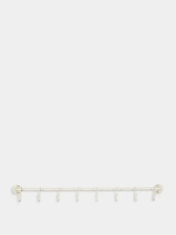 MADAM STOLTZ Iron Coat Rack With 8 Hooks - Cream