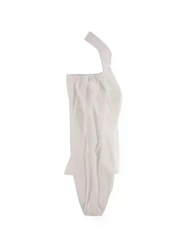 MVP WARDROBE Balloon-sleeve Off-shoulder Shirt