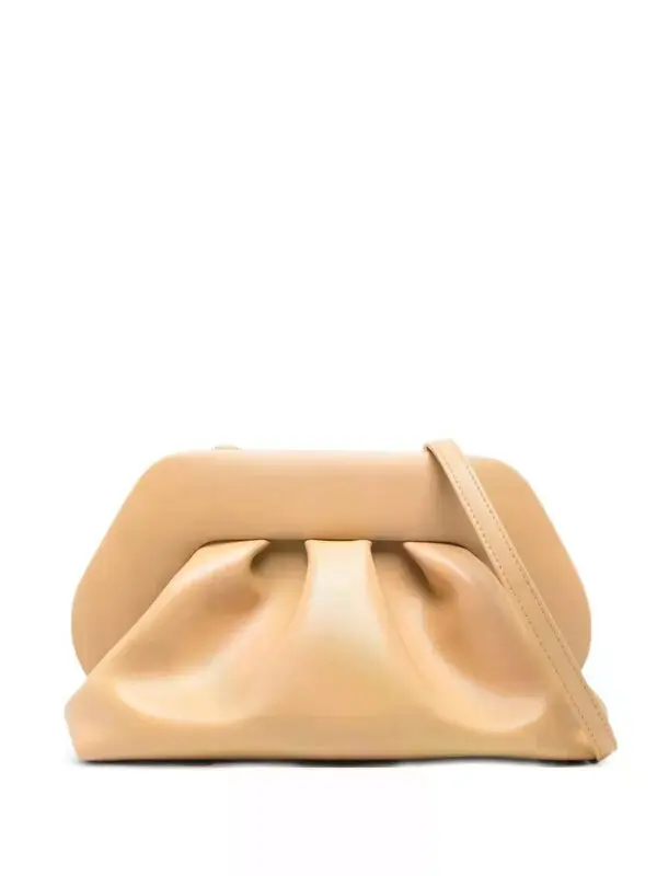 THEMOIRE Medium Bios Gathered Clutch - Neutrals