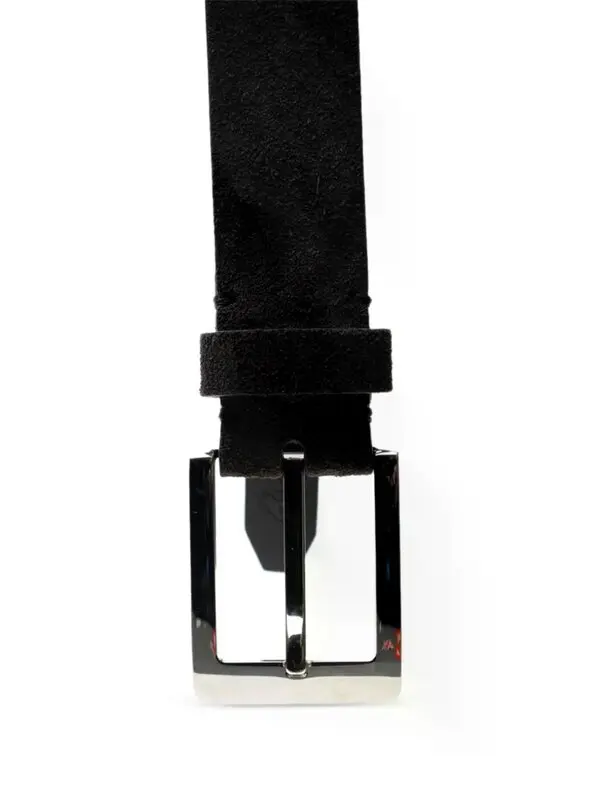 Brioni Suede Buckle Belt