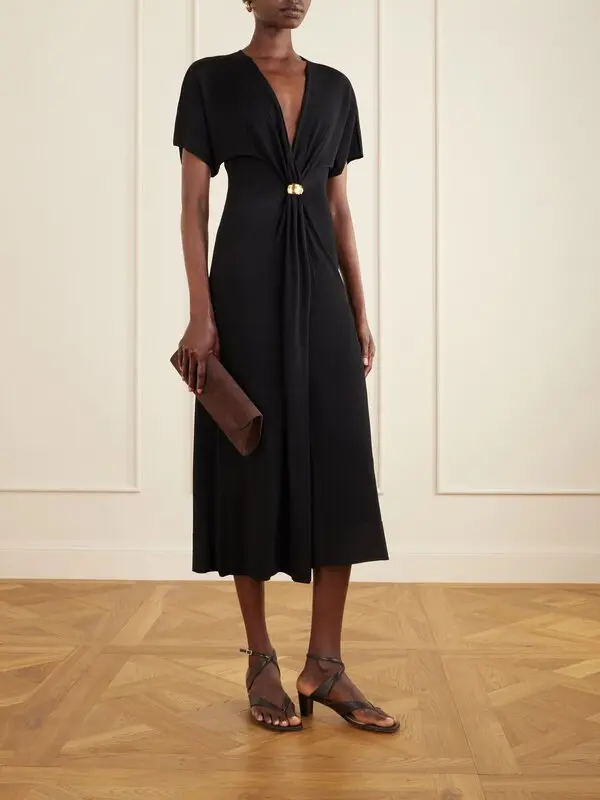 Altuzarra Rena Embellished Maxi Dress - Black