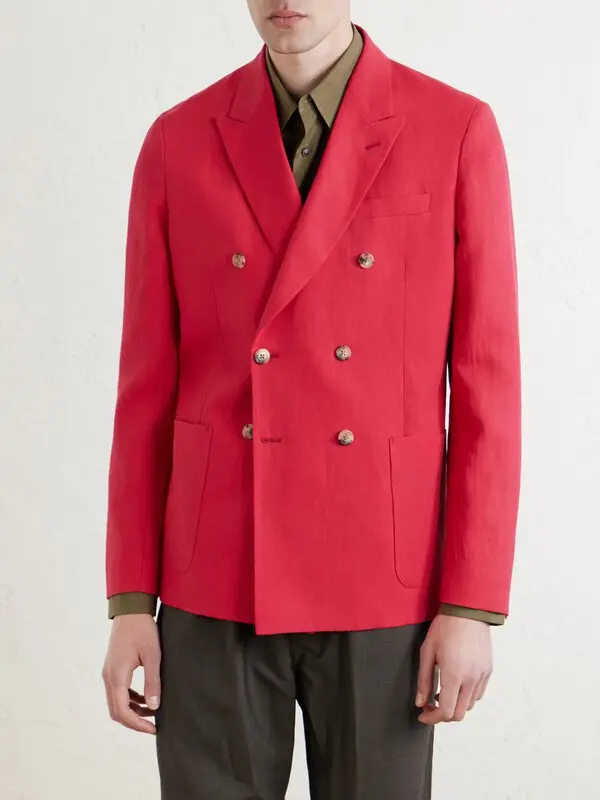 Paul Smith Double-breasted Linen Blazer
