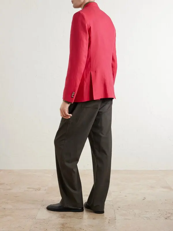 Paul Smith Double-breasted Linen Blazer