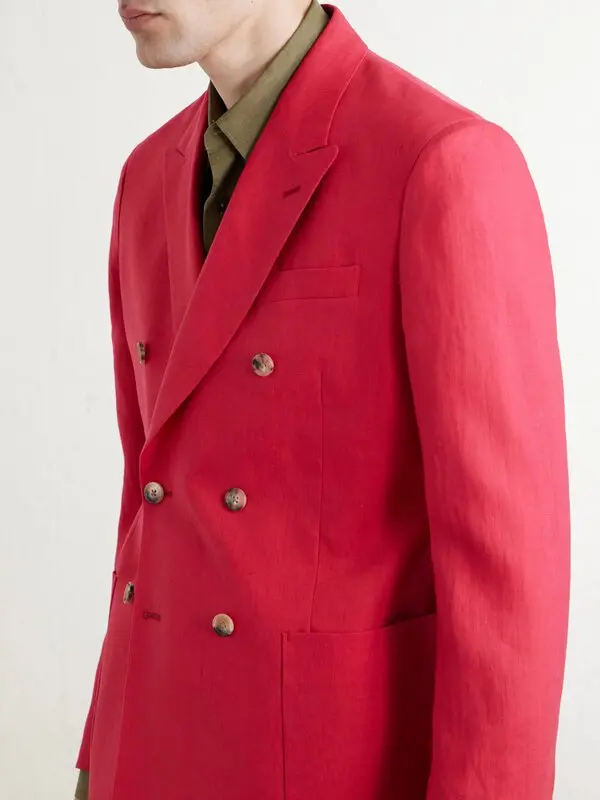 Paul Smith Double-breasted Linen Blazer