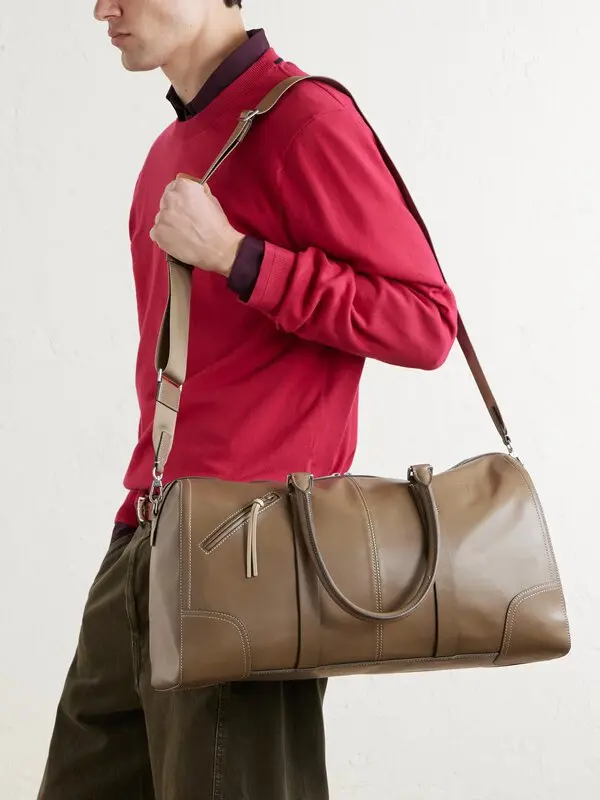 Paul Smith Leather Duffle Bag - Brown