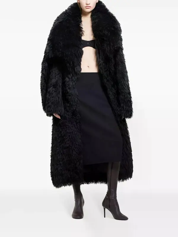 COURREGES Long Shearling Coat