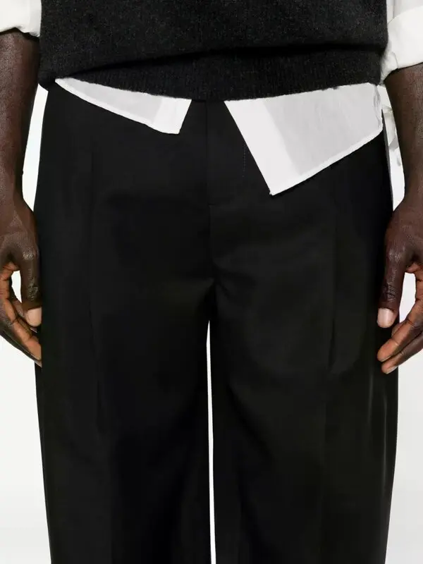 JIL SANDER Pleated Cropped Trousers