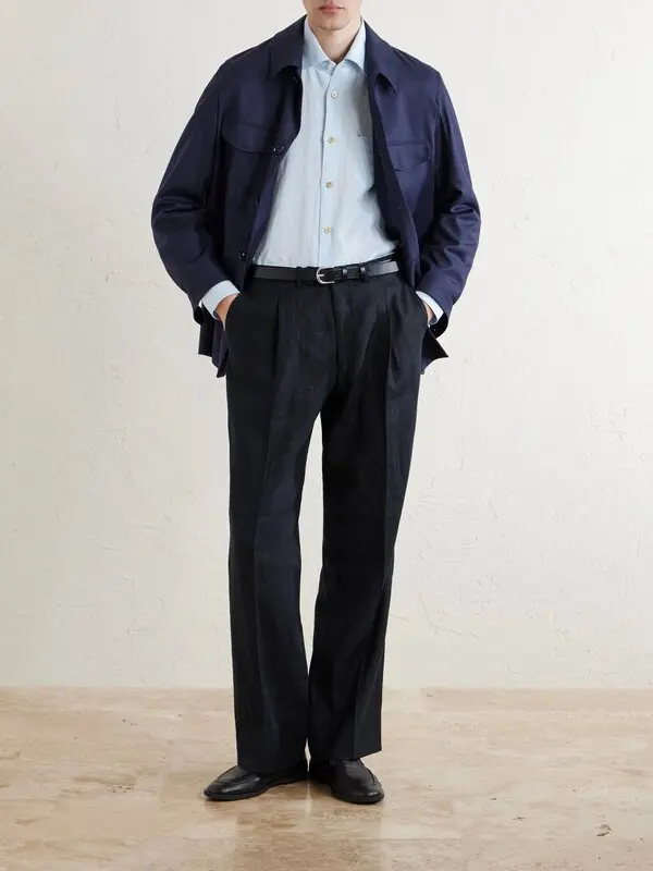 Kiton Linen Shirt - Blue