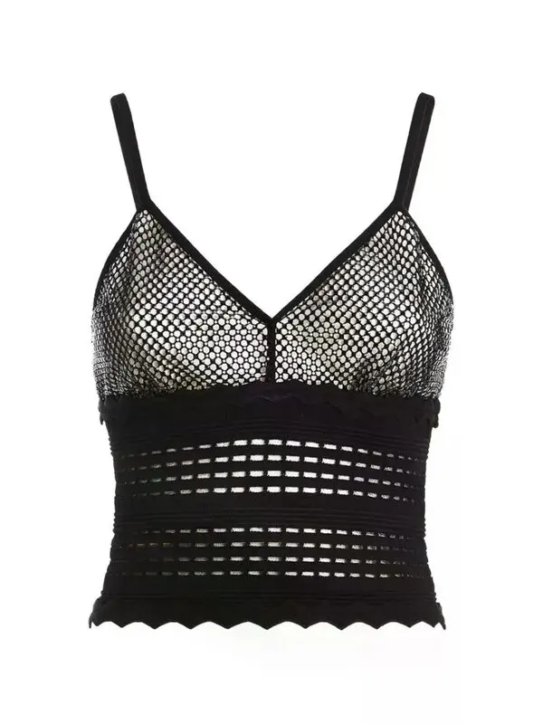 GENNY Scalloped Knitted Top
