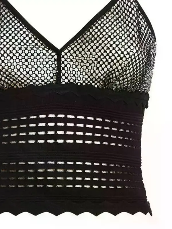 GENNY Scalloped Knitted Top