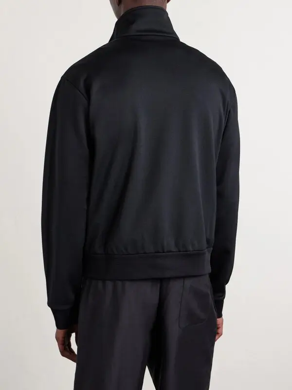 Moncler Logo-appliquéd Zip-up Jersey Cardigan