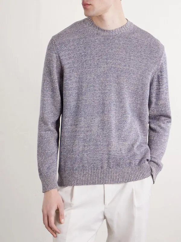 Massimo Alba Dustin Cotton Sweater - Gray