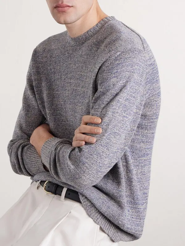 Massimo Alba Dustin Cotton Sweater - Gray