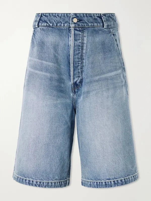 Fear Of God Utility Straight-leg Denim Shorts - Blue