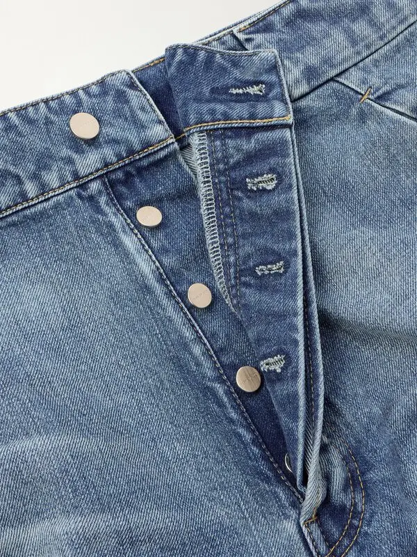 Fear Of God Utility Straight-leg Denim Shorts - Blue