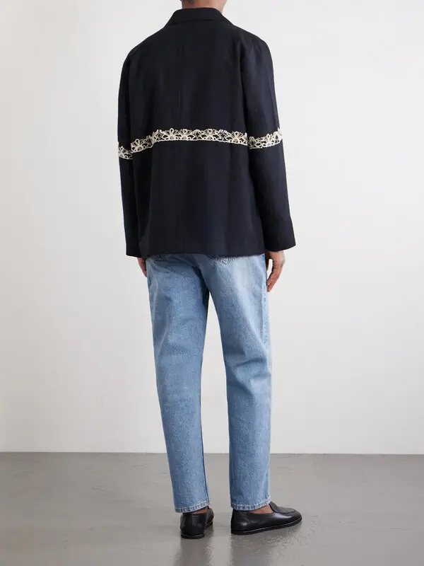 KARTIK RESEARCH Embroidered Wool Blazer