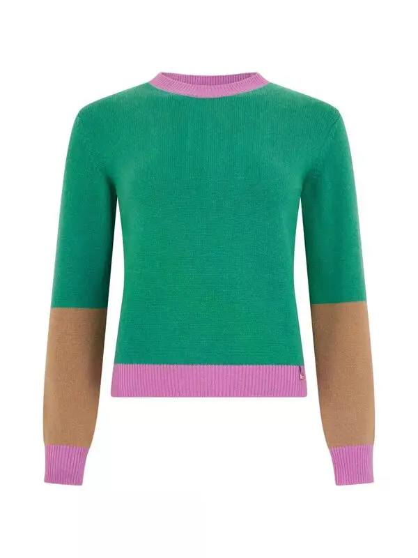 Herno Color-block Long-sleeve Sweater - Green