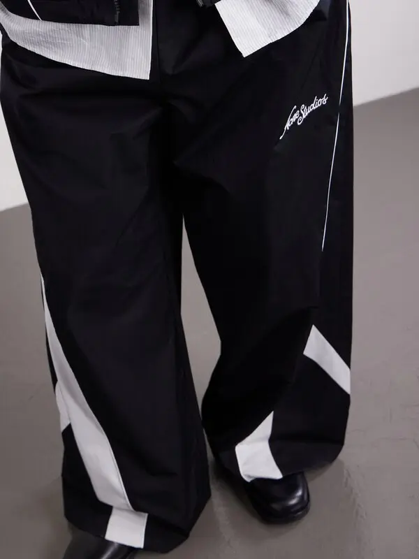 Acne Studios Wide-leg Cotton-blend Sweatpants