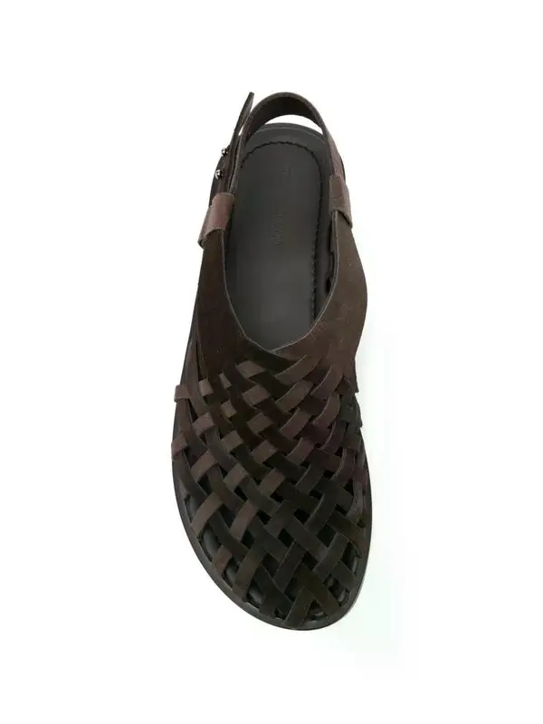Giorgio Armani Woven Strap Sandals