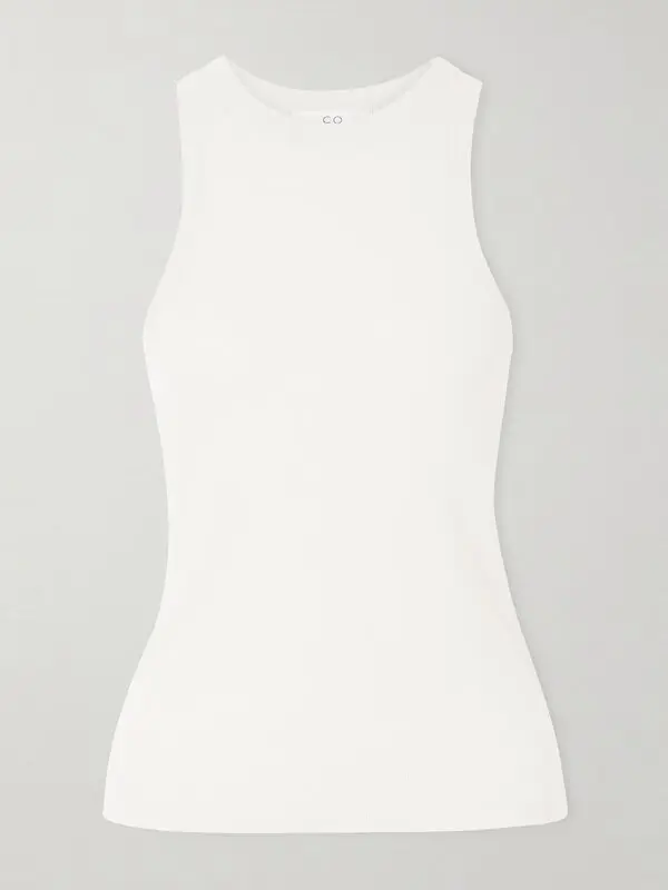 Co Ribbed Cashmere Tank
