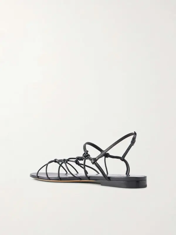 Le Monde Beryl Grace Leather Sandals - Black