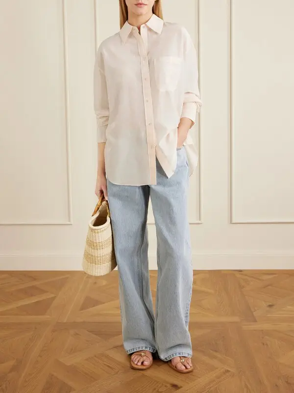 TWP Big Joe Cotton And Silk-blend Voile Shirt - Pink