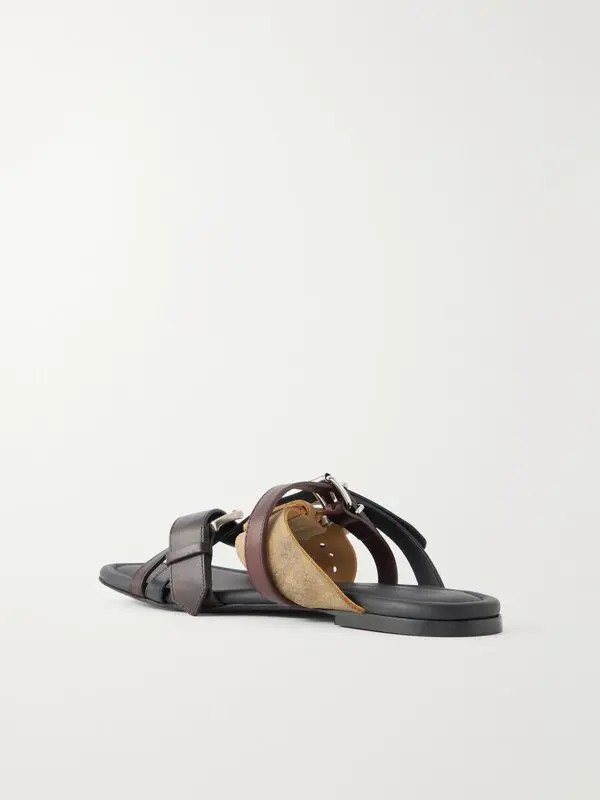 Acne Studios Buckled Leather Sandals