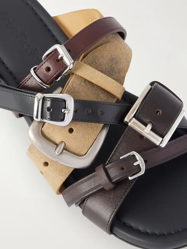 Acne Studios Buckled Leather Sandals