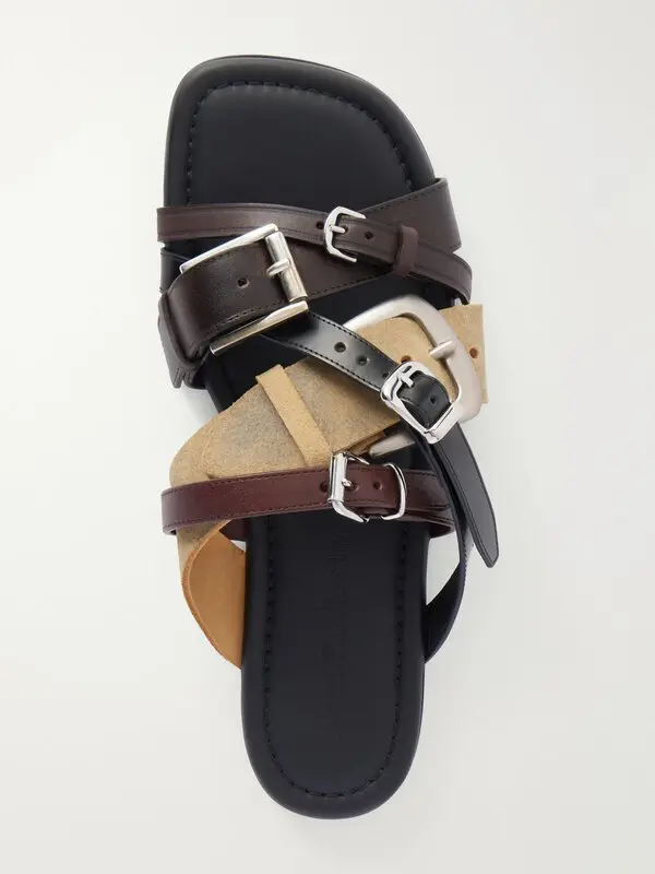 Acne Studios Buckled Leather Sandals