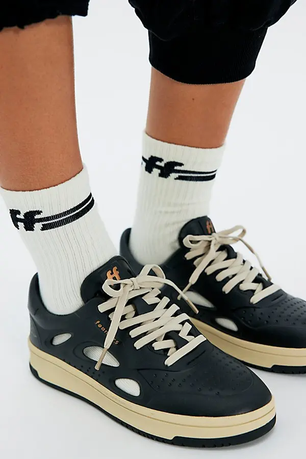 FOAMERS Icon Distressed Lace-up Sneakers - Icon Dark
