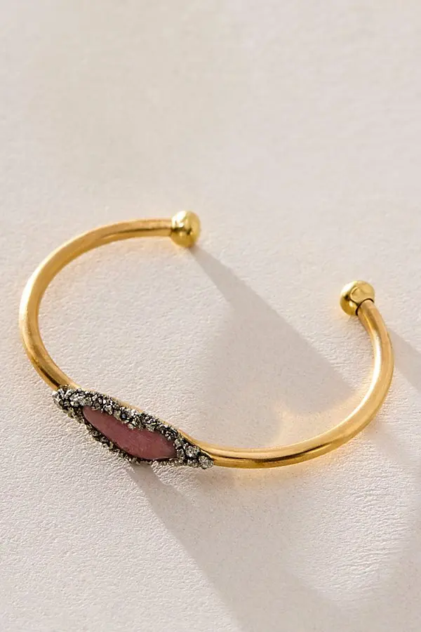 MARLY MORETTI Point Stone Cuff - Pink