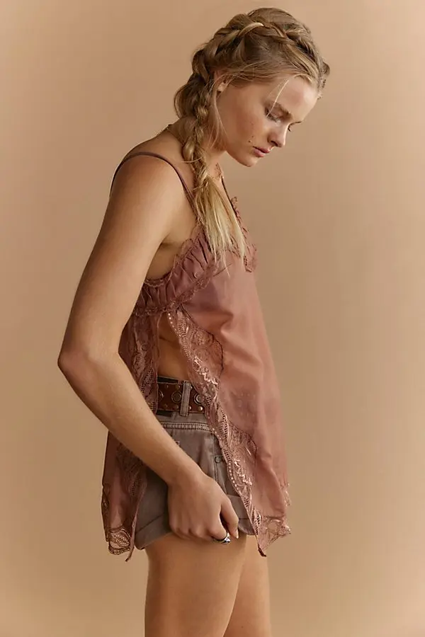 Free People Side Eye Cami - Withered Rose