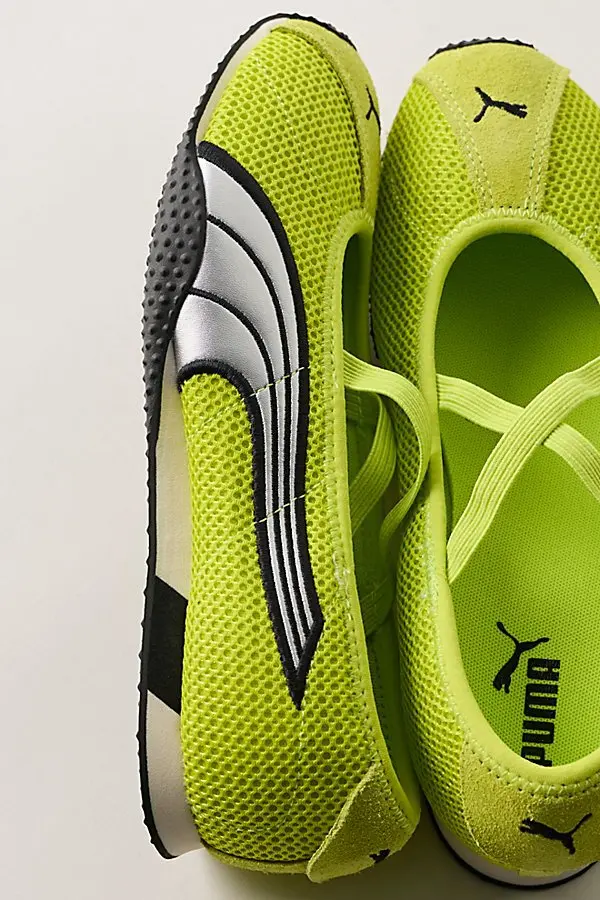 PUMA H-street Ballet Sneakers - Lime Smash-puma Silver