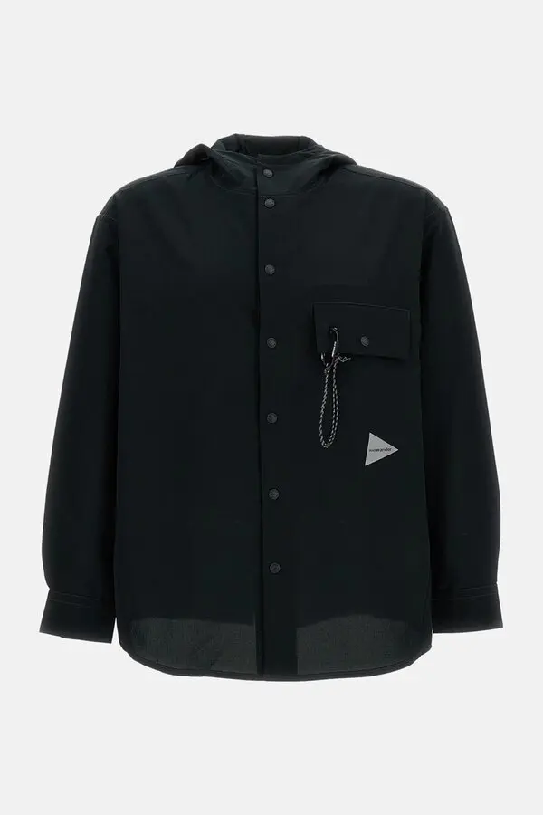 AND WANDER Water-repellent Hooded Jacket