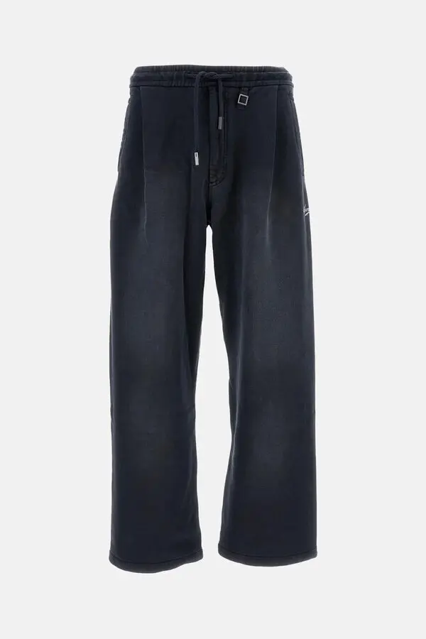 WOOYOUNGMI Wide-leg Trousers With Drawstring - Blue