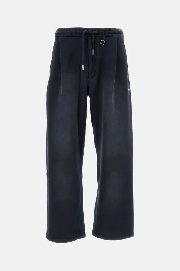 WOOYOUNGMI Wide-leg Trousers With Drawstring - Blue