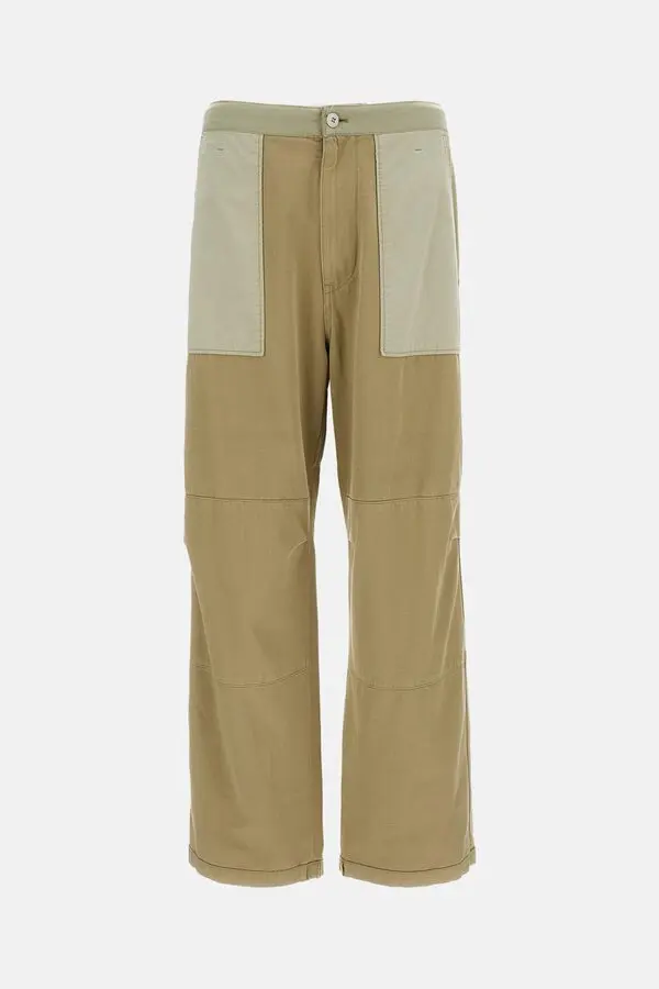 MAISON MARGIELA Trousers With Contrast Pockets - Beige
