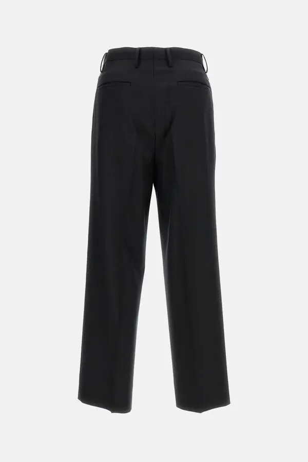 KAPTAIN SUNSHINE Wool Poplin Trousers - Black