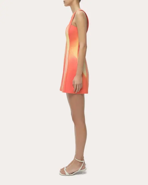 Simkhai Calyx Abstract Paneled Mini Dress