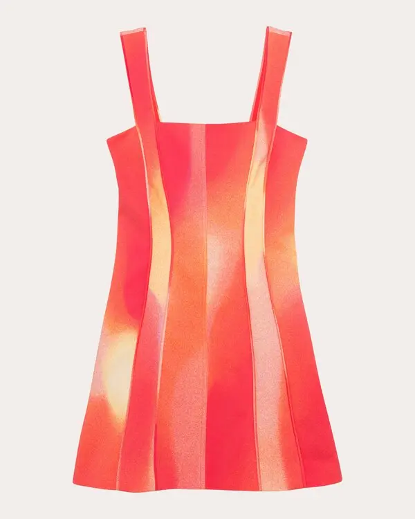 Simkhai Calyx Abstract Paneled Mini Dress