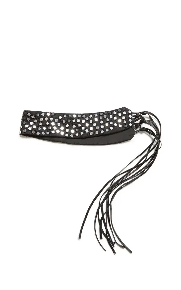 Chan Luu Sequined Tie Belt