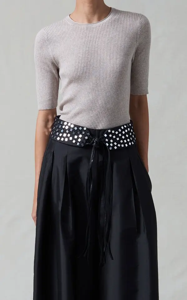 Chan Luu Sequined Tie Belt