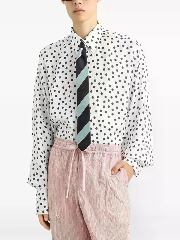 Dolce & Gabbana Polka Dot Button Shirt