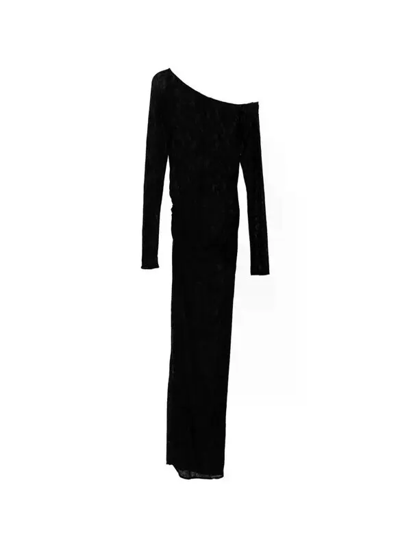 Kiki De Montparnasse Lace Long-sleeved Dress - Black