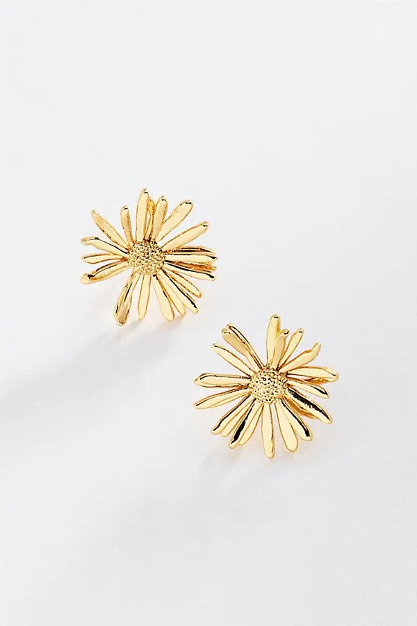 LELET NY Daisy Post Earrings - Gold