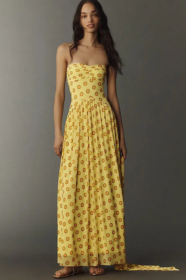 AFRM Rori Strapless Midi Dress