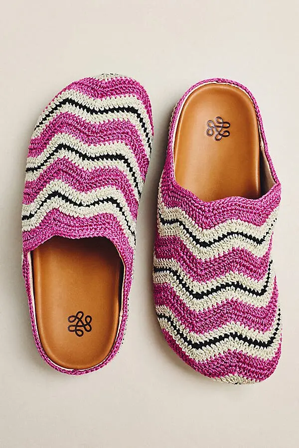 THE SAK Bolinas Ripple Slip-on Clogs - Fuchsia