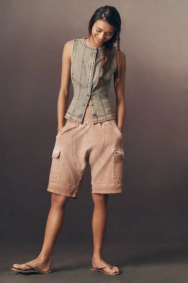 PILCRO Soft Wash Vest Top